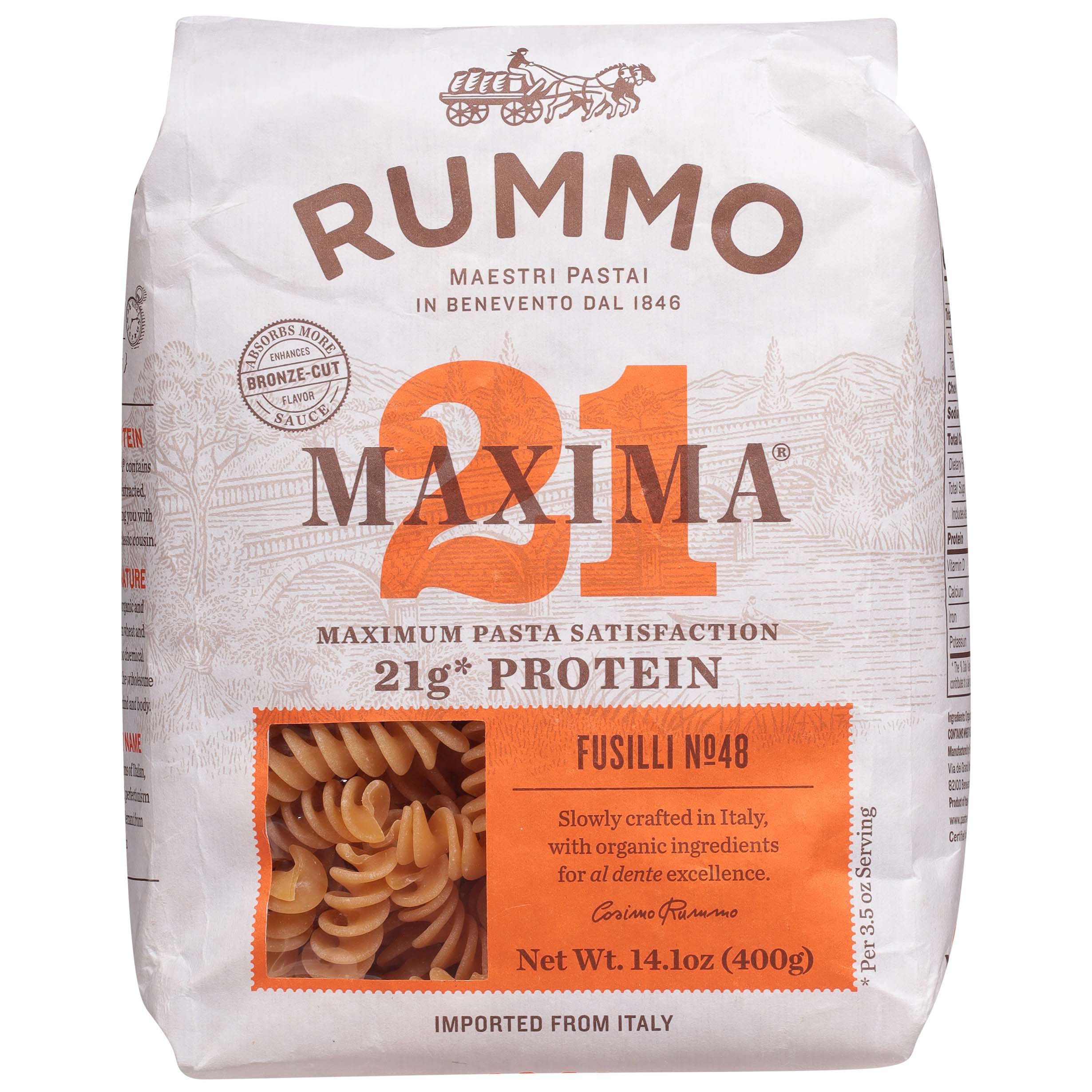 Rummo Maxima 21g Protein Fusilli Pasta No. 48 - Shop Pasta at H-E-B