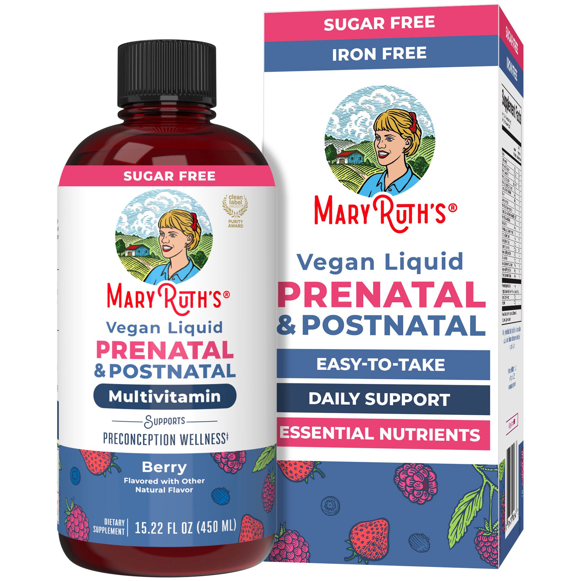 Mary Ruth's Liquid Prenatal & Postnatal Multivitamin - Berry - Shop ...
