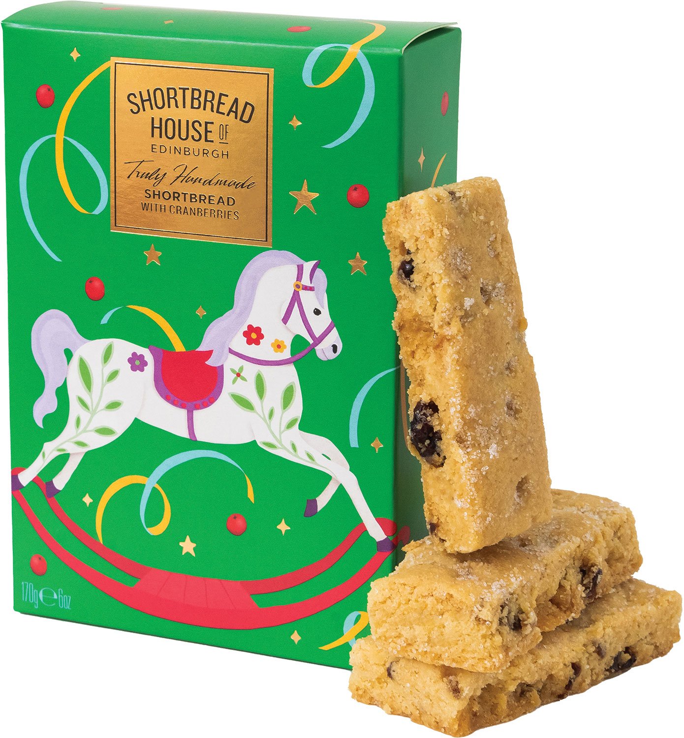 Shortbread House of Edinburgh Shortbread With Cranberries, 6 oz ...