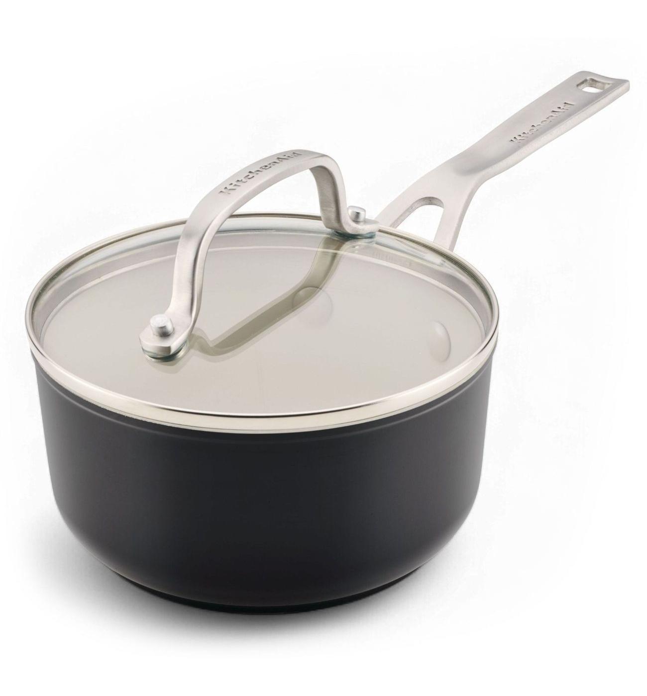 KitchenAid Ceramic Forged Aluminum Saucepan - Shop Stock pots & sauce ...