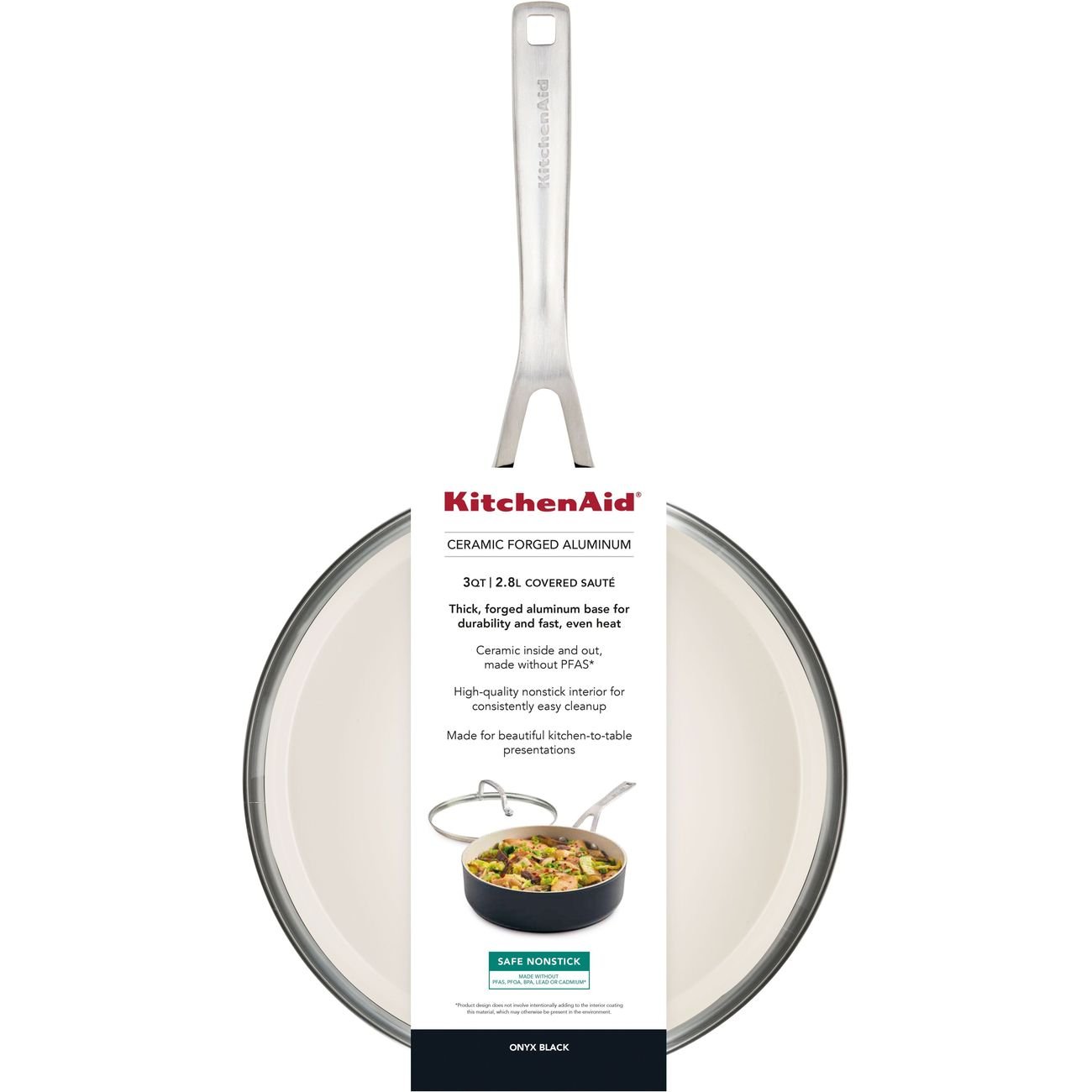 KitchenAid Ceramic Aluminum Covered Saute Pan - Shop Frying pans ...