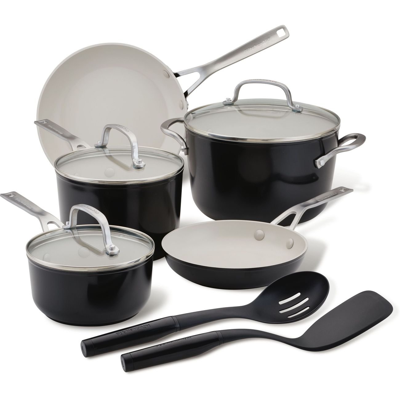 KitchenAid Ceramic Nonstick Cookware Set - Shop Cookware sets at H-E-B