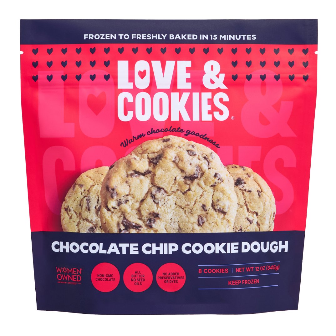 Love & Cookies Chocolate Chip Frozen Gourmet Cookie Dough - Shop ...