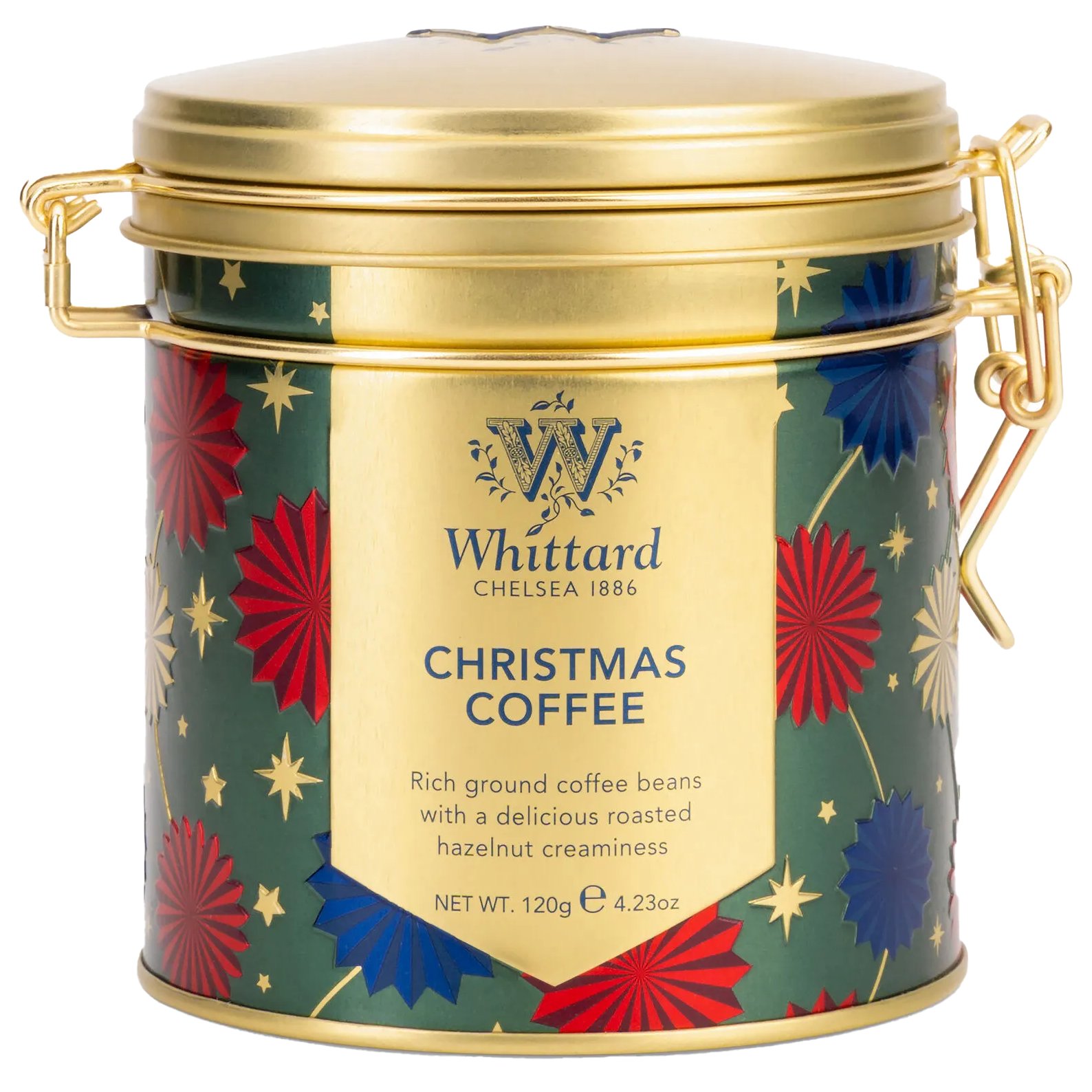Whittard Christmas Coffee Clip Top Tin, 4.23 oz | Central Market ...