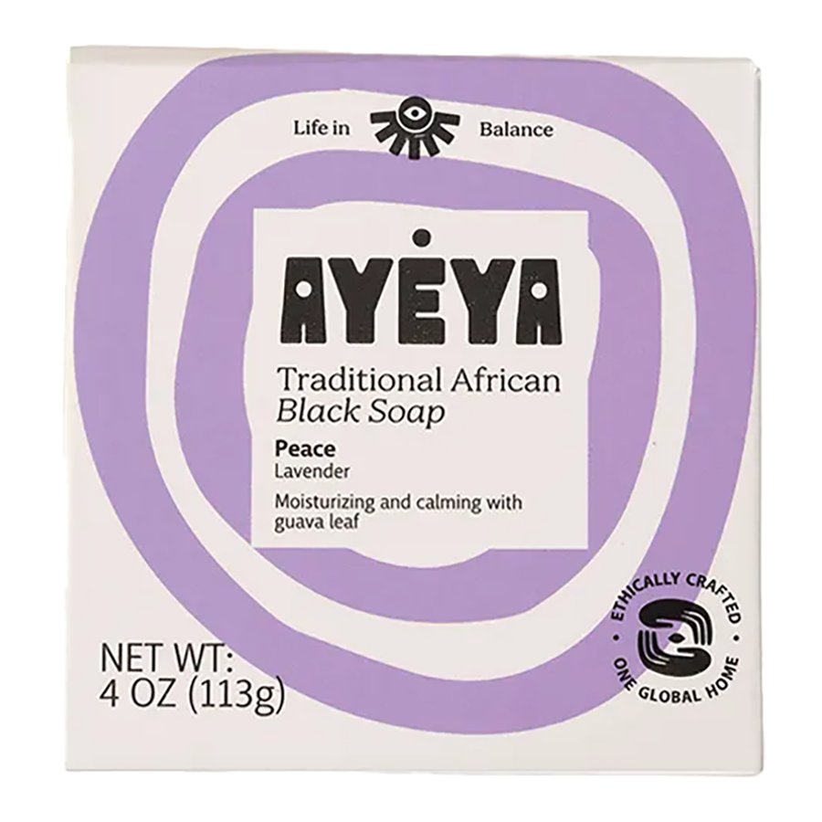 Ayeya Traditional African Black Soap Bar - Peace, 4 oz | Central Market ...