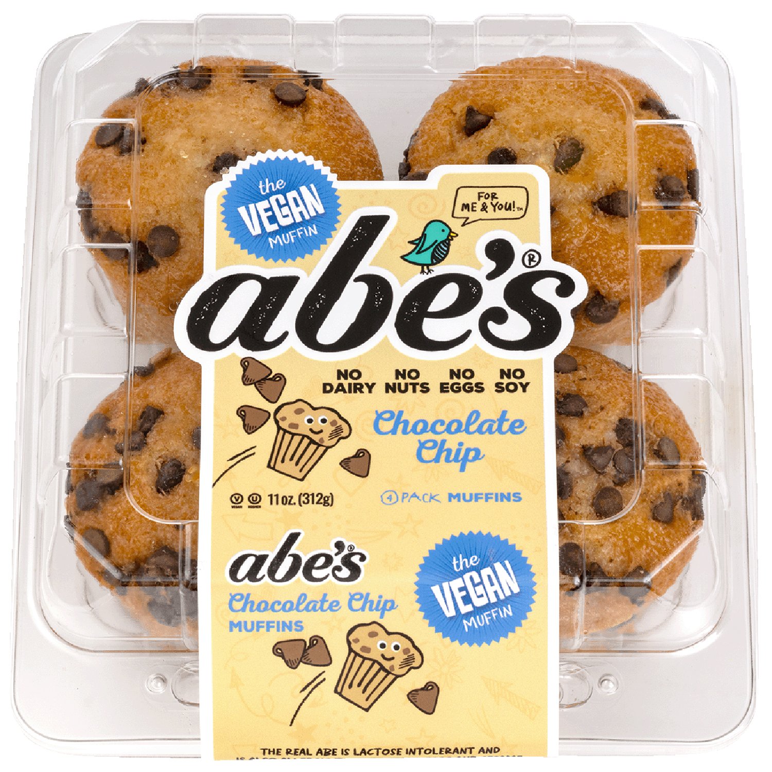 Abe's Chocolate Chip Vegan Muffins - Shop Muffins at H-E-B
