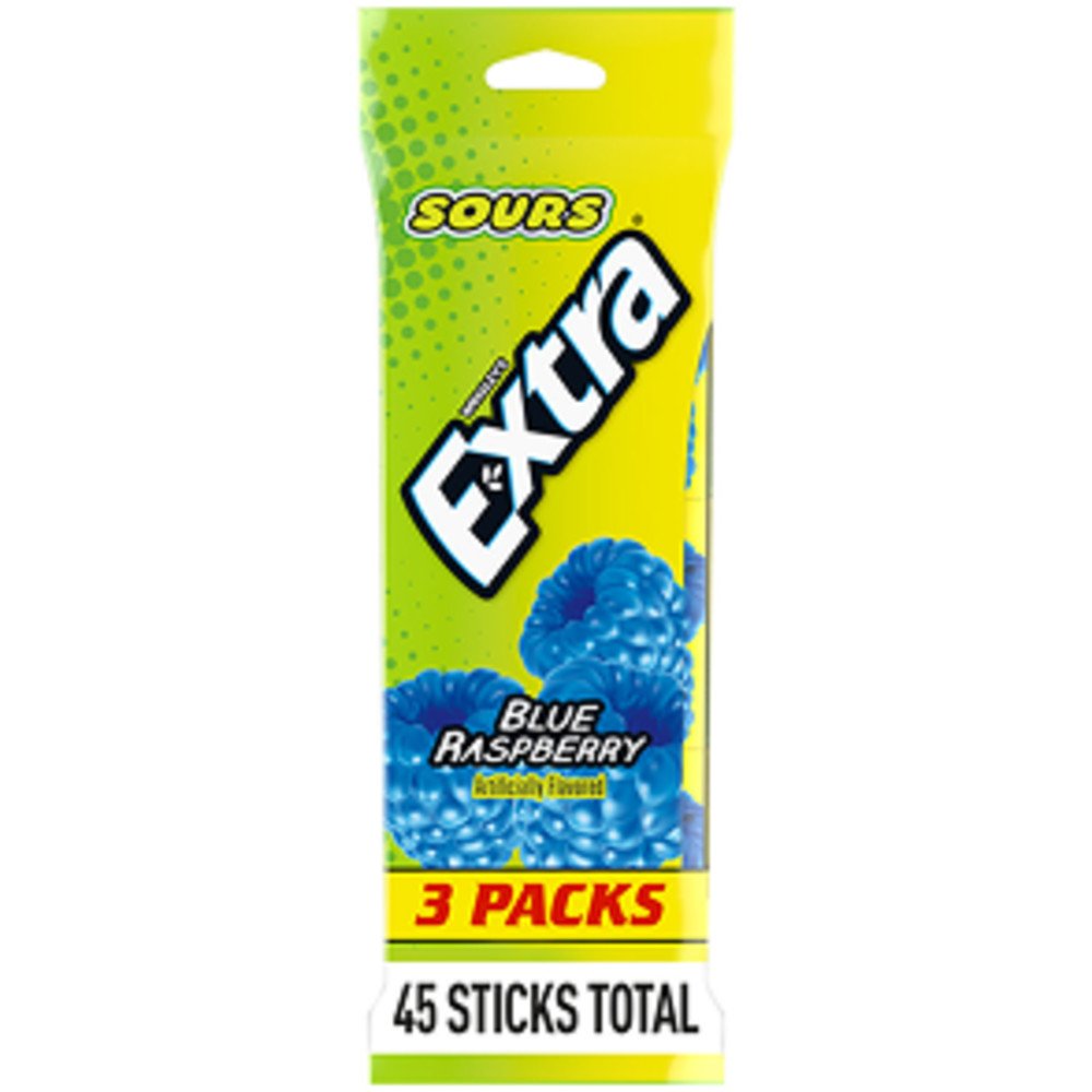 Extra Sours Blue Raspberry Gum - Shop Gum & mints at H-E-B