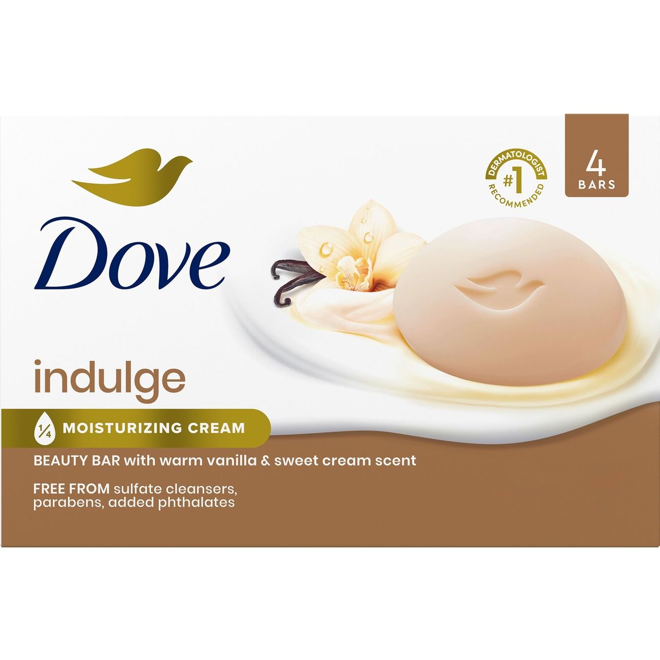 Dove Indulge Bar Soap - Warm Vanilla & Sweet Cream - Shop Hand & bar ...