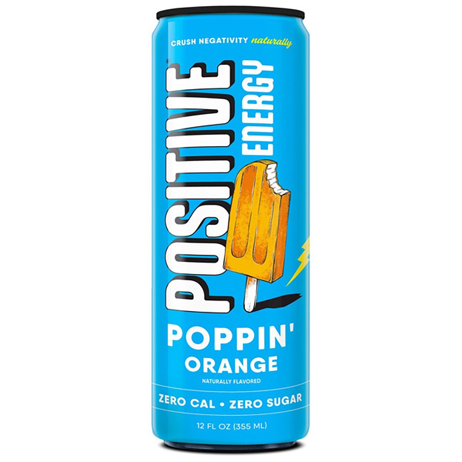 Positive Energy Poppin' Orange Sparkling Beverage, 12 oz | Central ...