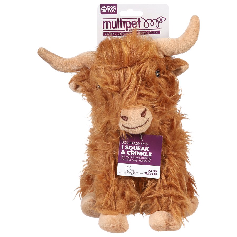 Multipet Highland Cow Dog Toy - Shop Plush toys at H-E-B