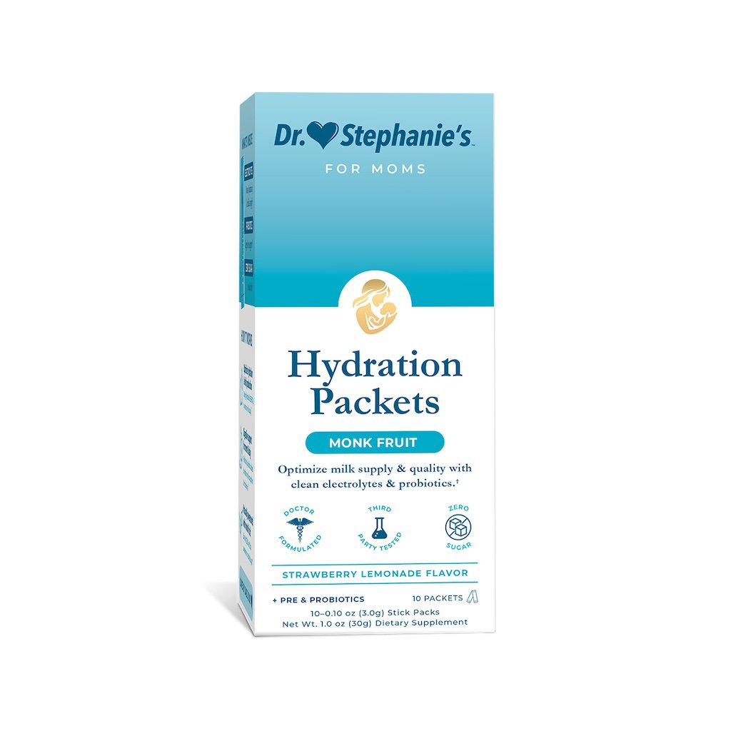 Dr. Stephanie's Hydration Packets For Breastfeeding - Strawberry ...