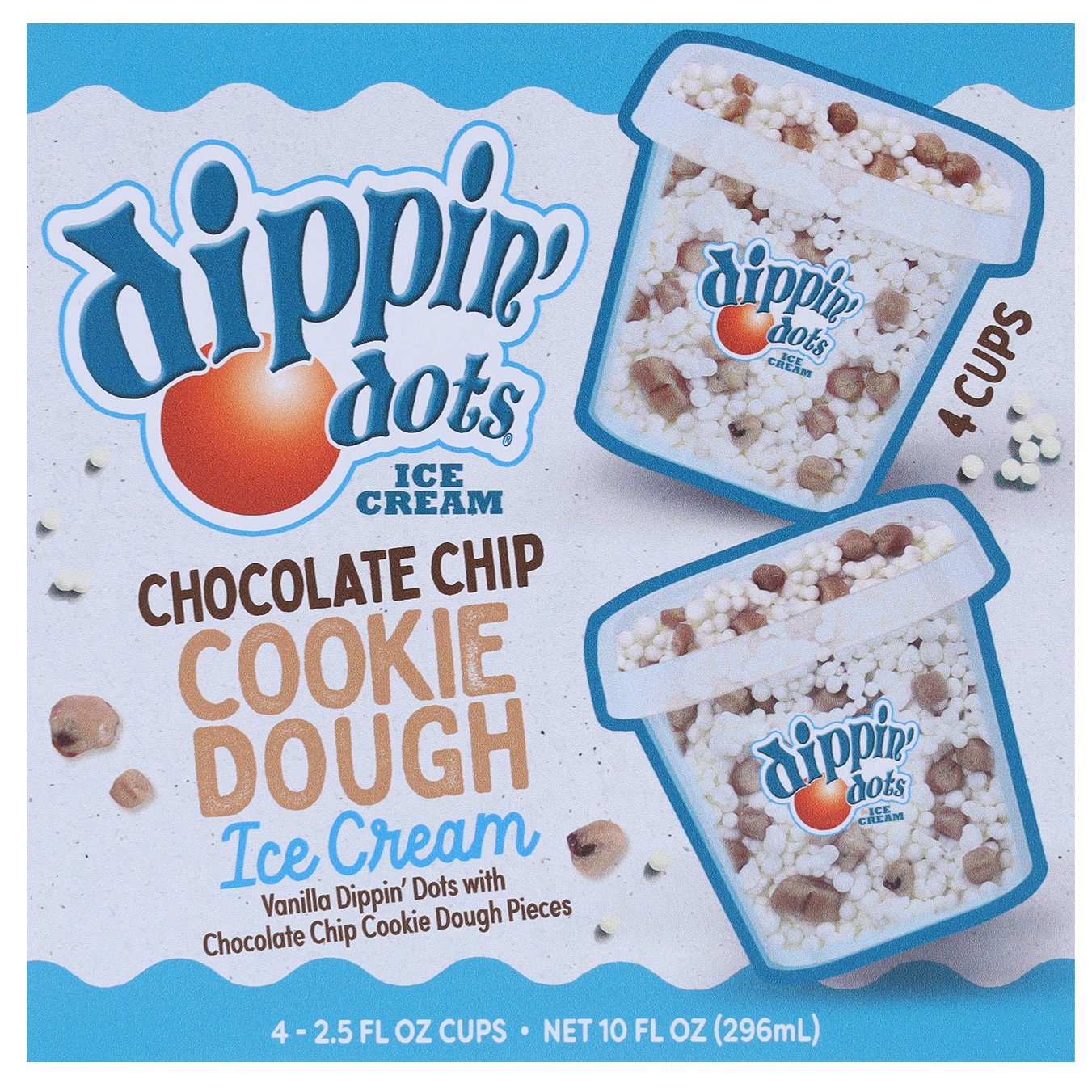 Dippin' Dots Chocolate Chip Cookie Dough Ice Cream Cups - Shop Ice ...
