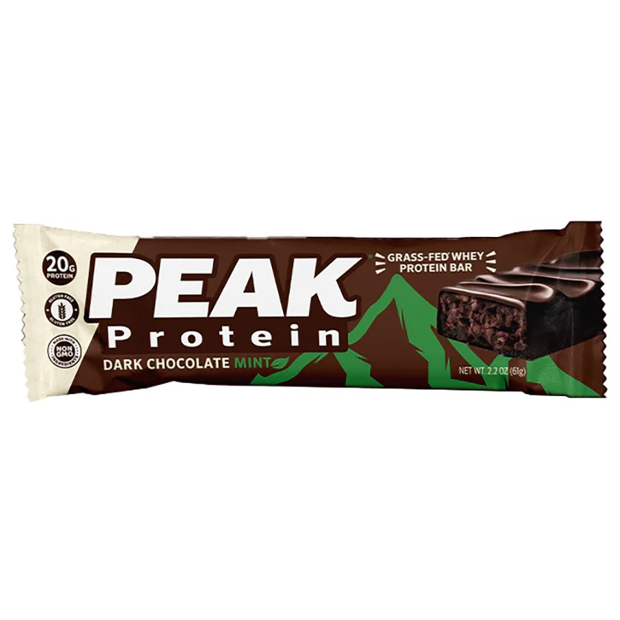 Peak Protein Dark Chocolate Mint 20g Protein Bar, 2.2 oz | Central ...