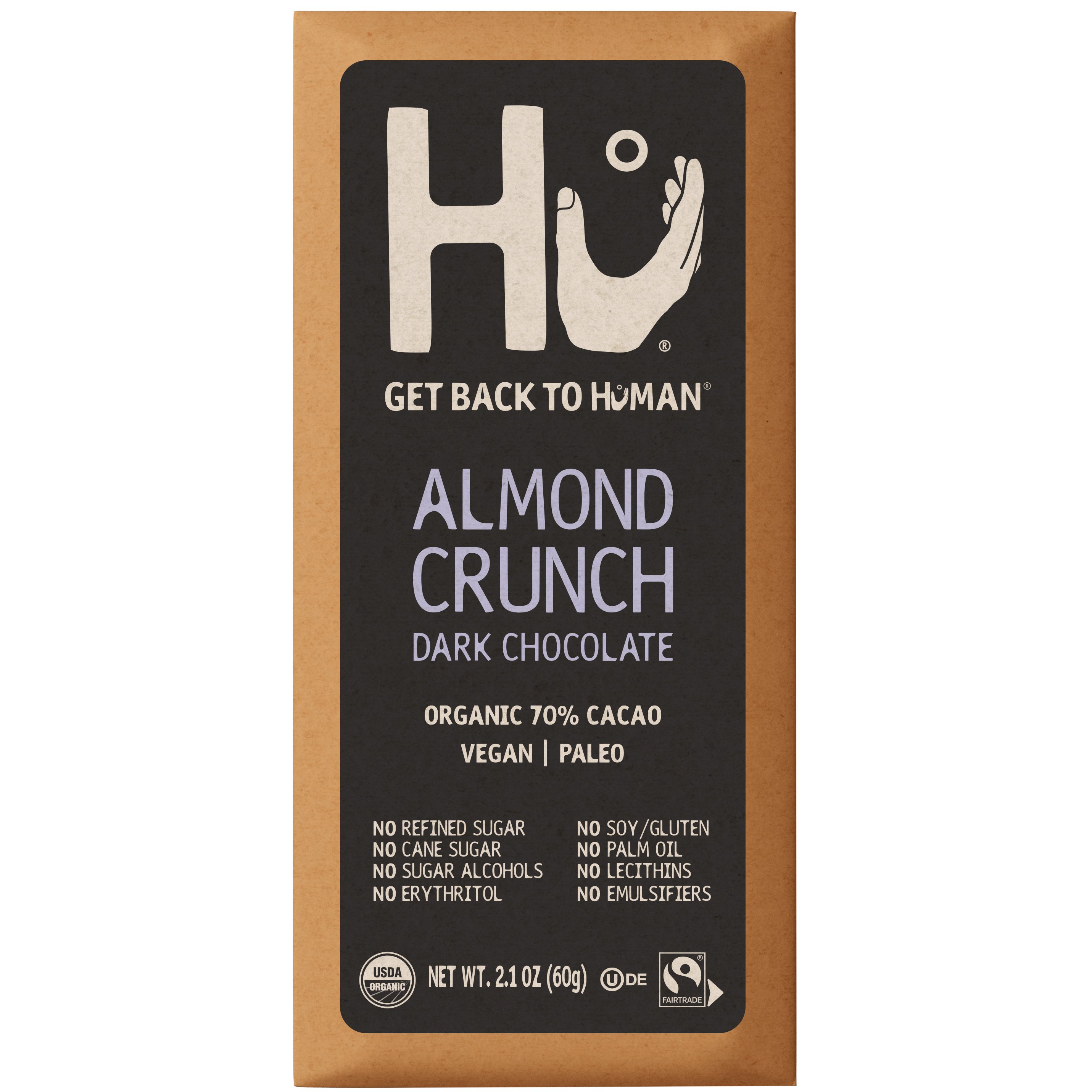 Hu Organic Almond Crunch Dark Chocolate Bar - Shop Candy at H-E-B