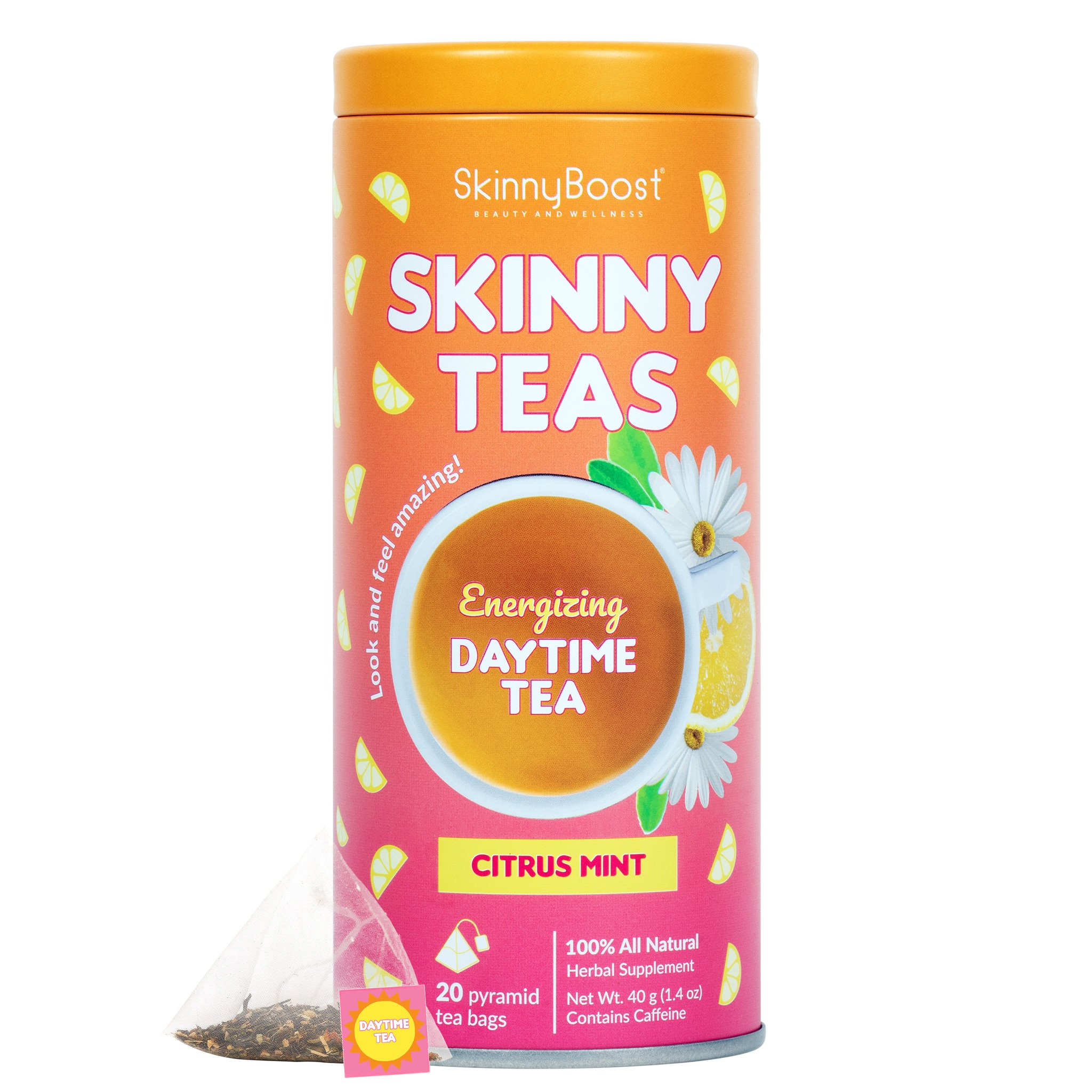 Skinny Boost Skinny Teas Energizing Daytime Citrus Mint Tea Bags - Shop ...