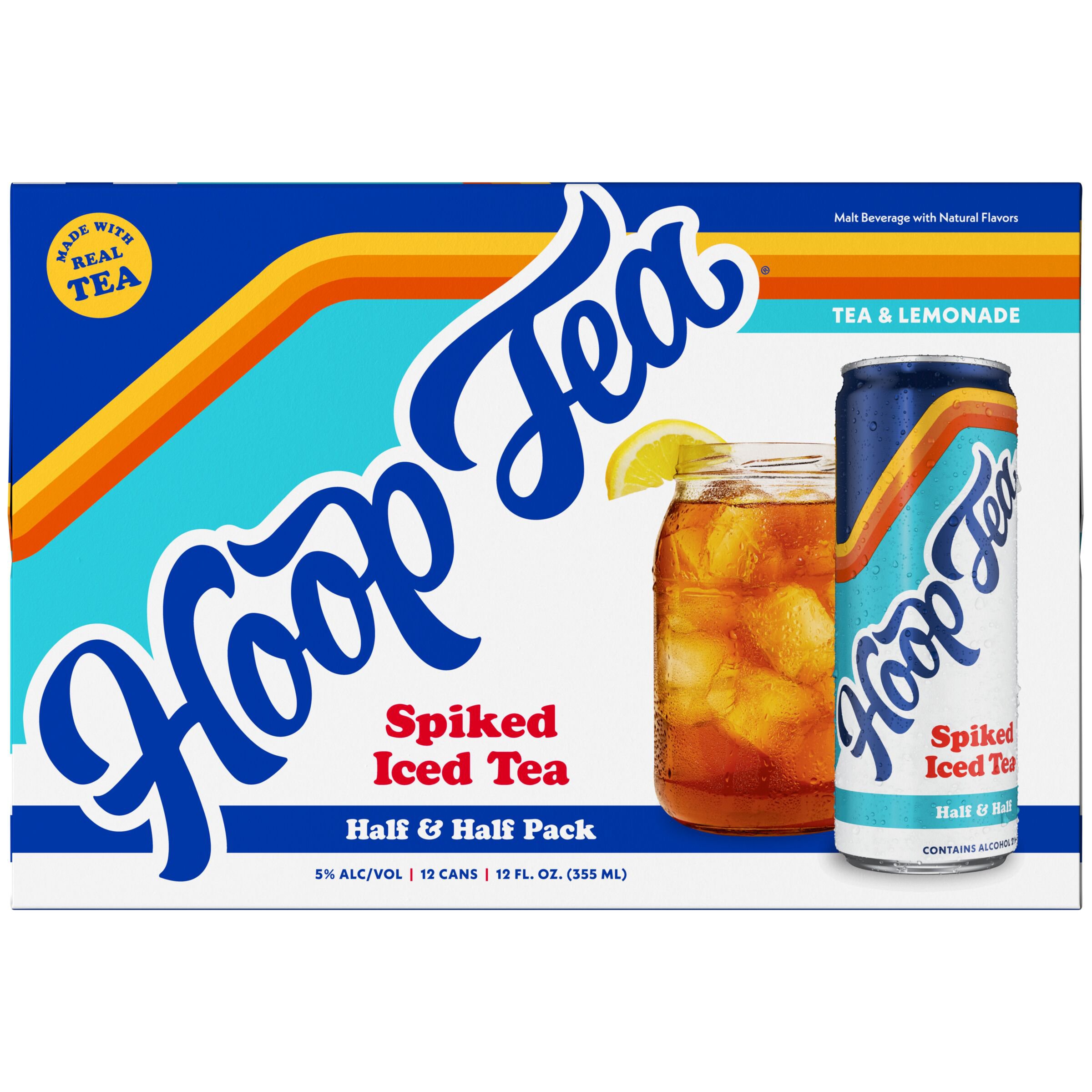 Hoop Tea Half & Half Pack Spiked Iced Tea 12 pk Cans - Shop Malt ...