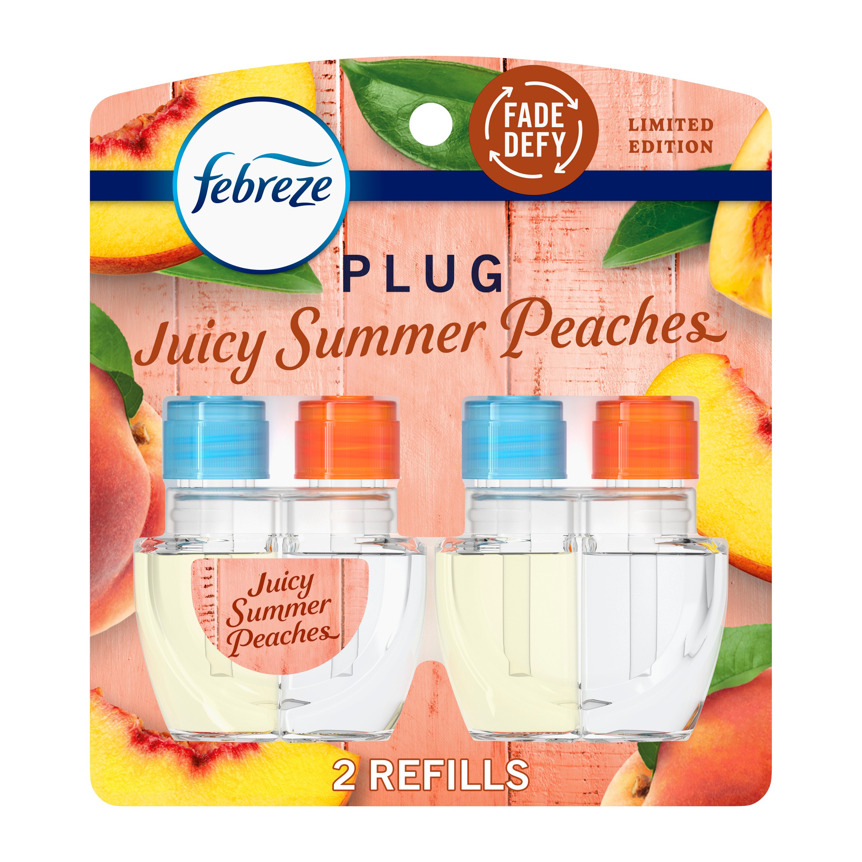 Febreze Plug Scented Oil Refills - Juicy Summer Peaches - Shop Scented ...