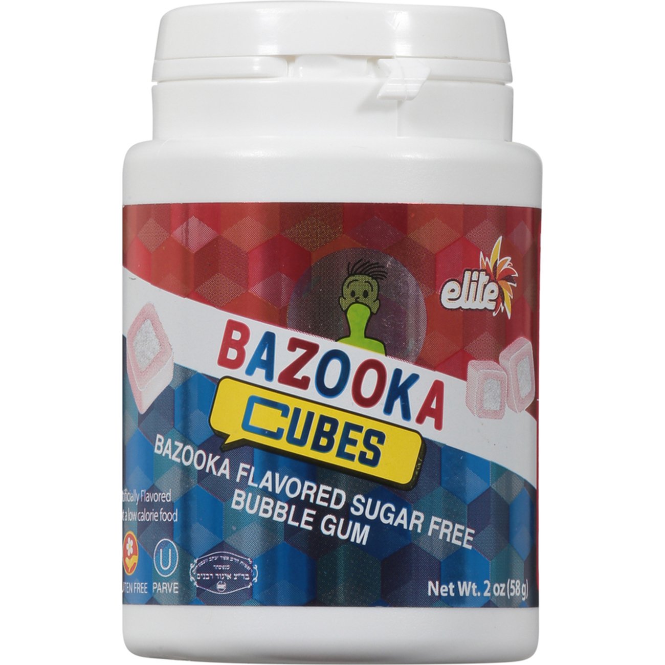 Elite Kosher Bazooka Sugar Free Bubble Gum Cubes - Shop Gum & mints at ...