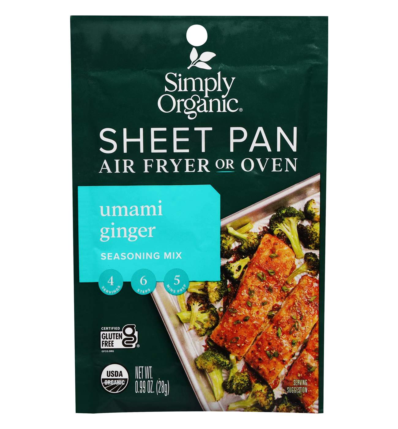 Simply Organic Sheet Pan Umami Ginger Seasoning Mix - Shop Spice mixes ...