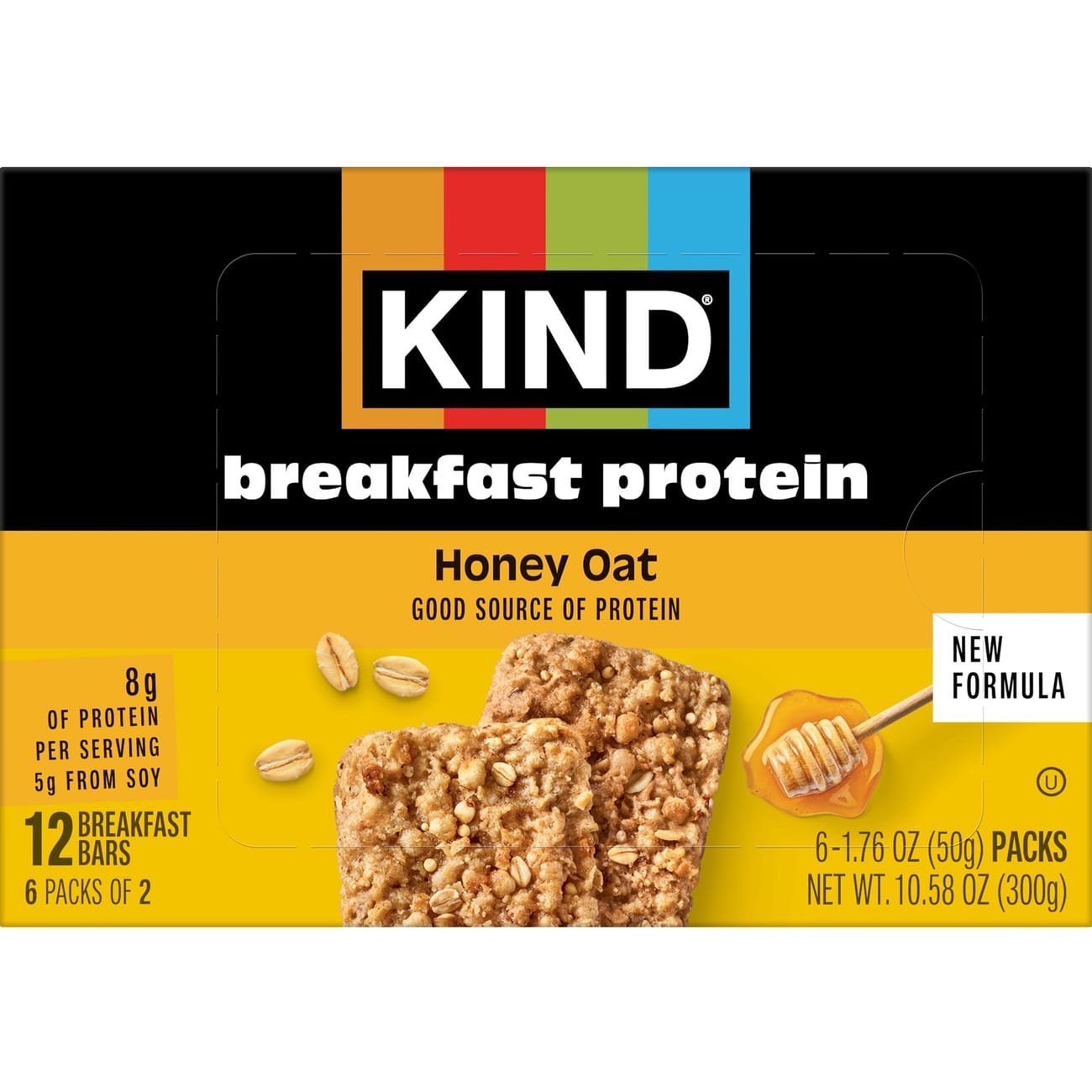 Kind Breakfast Protein Honey Oat Bars - Shop Granola & snack bars at H-E-B