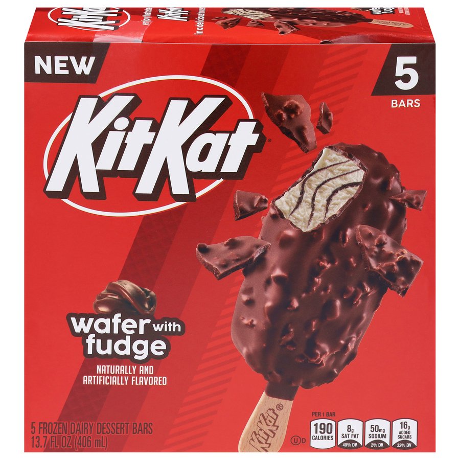 Kit Kat Wafer with Fudge Dairy Dessert Bars - Shop Bars & pops at H-E-B