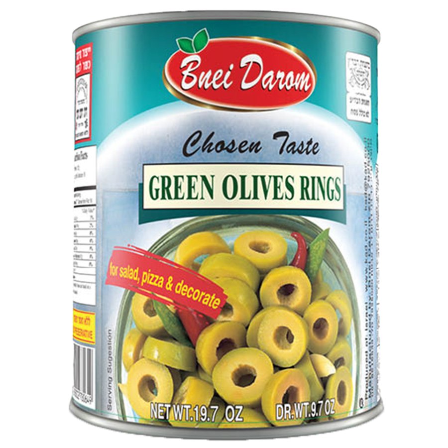 Bnei Darom Kosher Green Olive Rings - Shop Olives at H-E-B