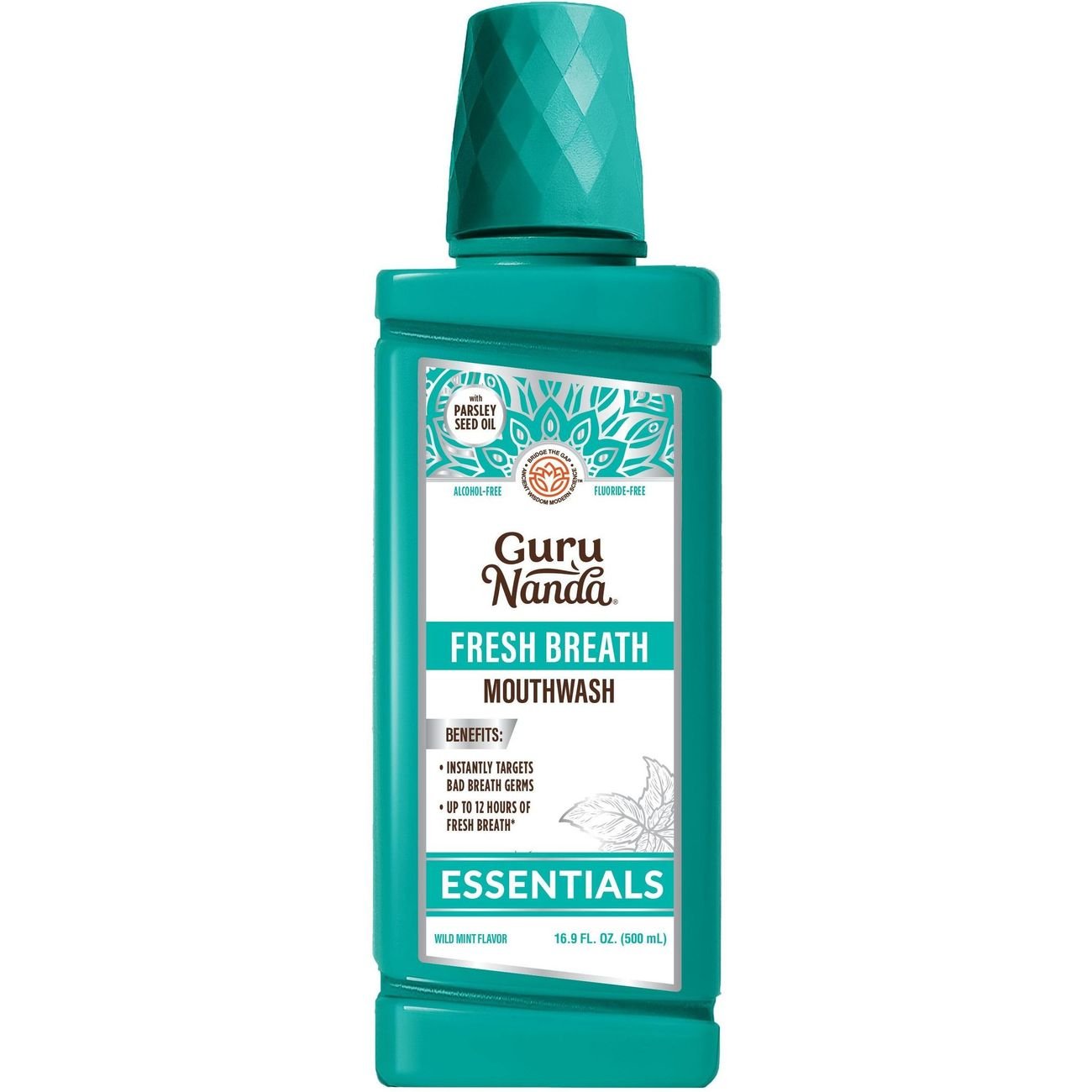 Guru Nanda Fresh Breath Mouthwash - Wild Mint Flavor - Shop Mouthwash ...