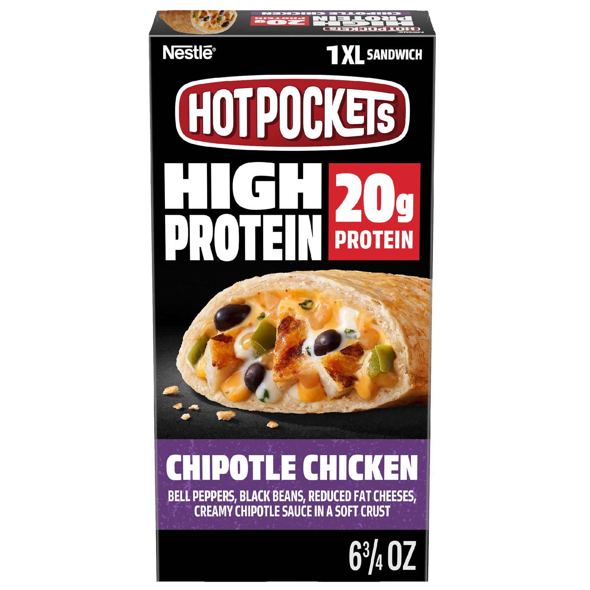 Hot Pockets 20g Protein Chipotle Chicken XL Frozen Sandwich - Shop ...