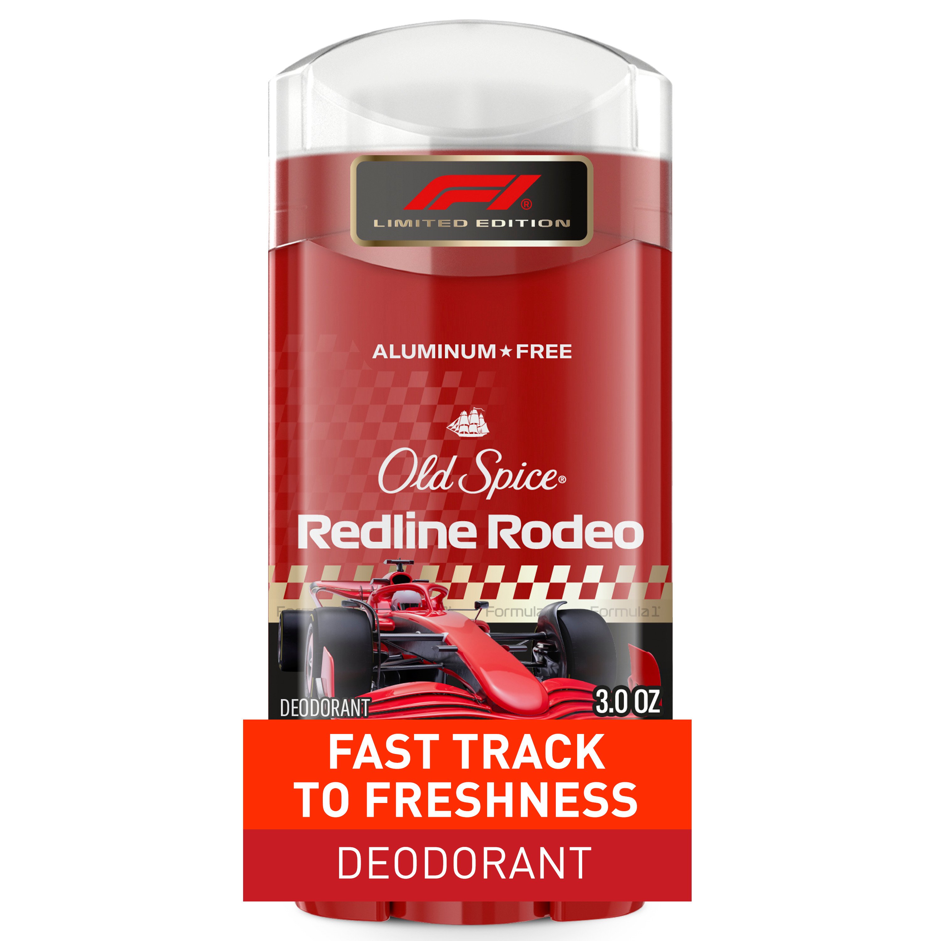 Old Spice Limited Edition F1 Aluminum Free Deodorant Solid - Redline ...