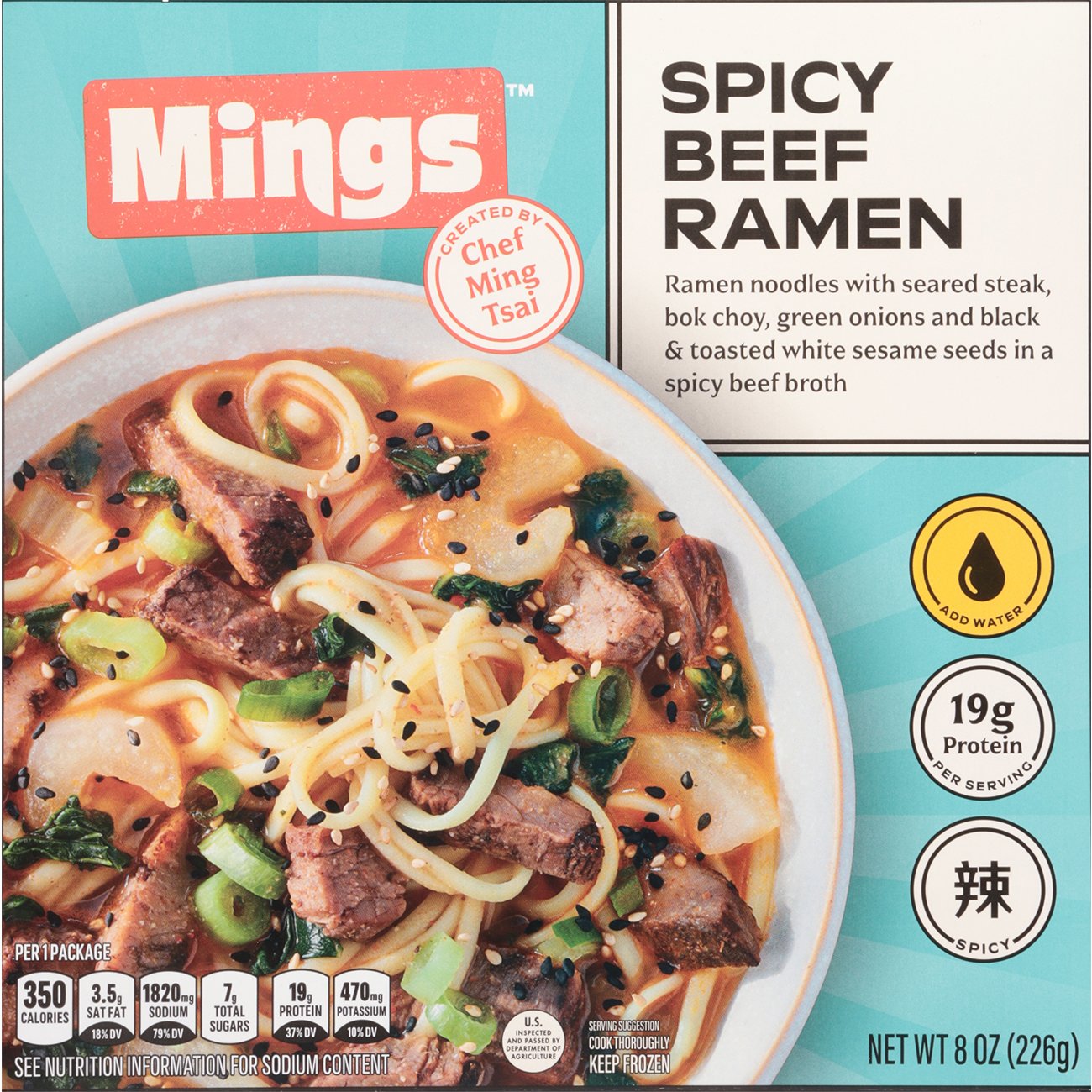 Mings 19g Protein Spicy Beef Ramen - Shop Entrees & sides at H-E-B