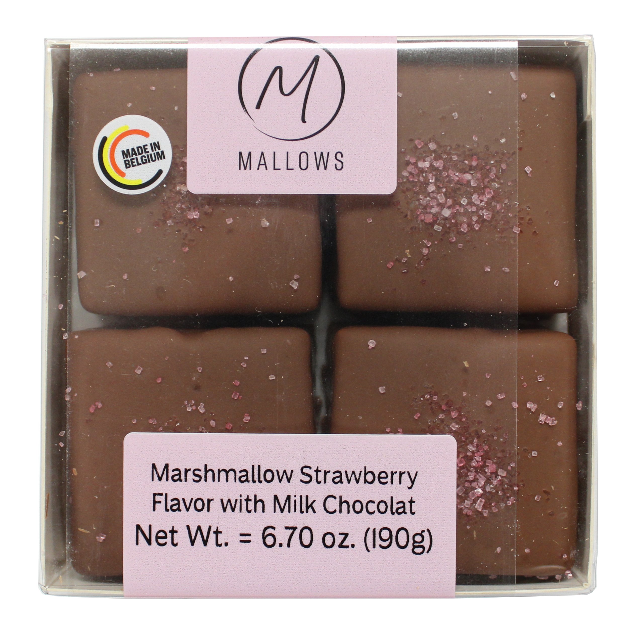 Mallows Milk Chocolate Covered Strawberry Marshmallows, 6.7 oz ...