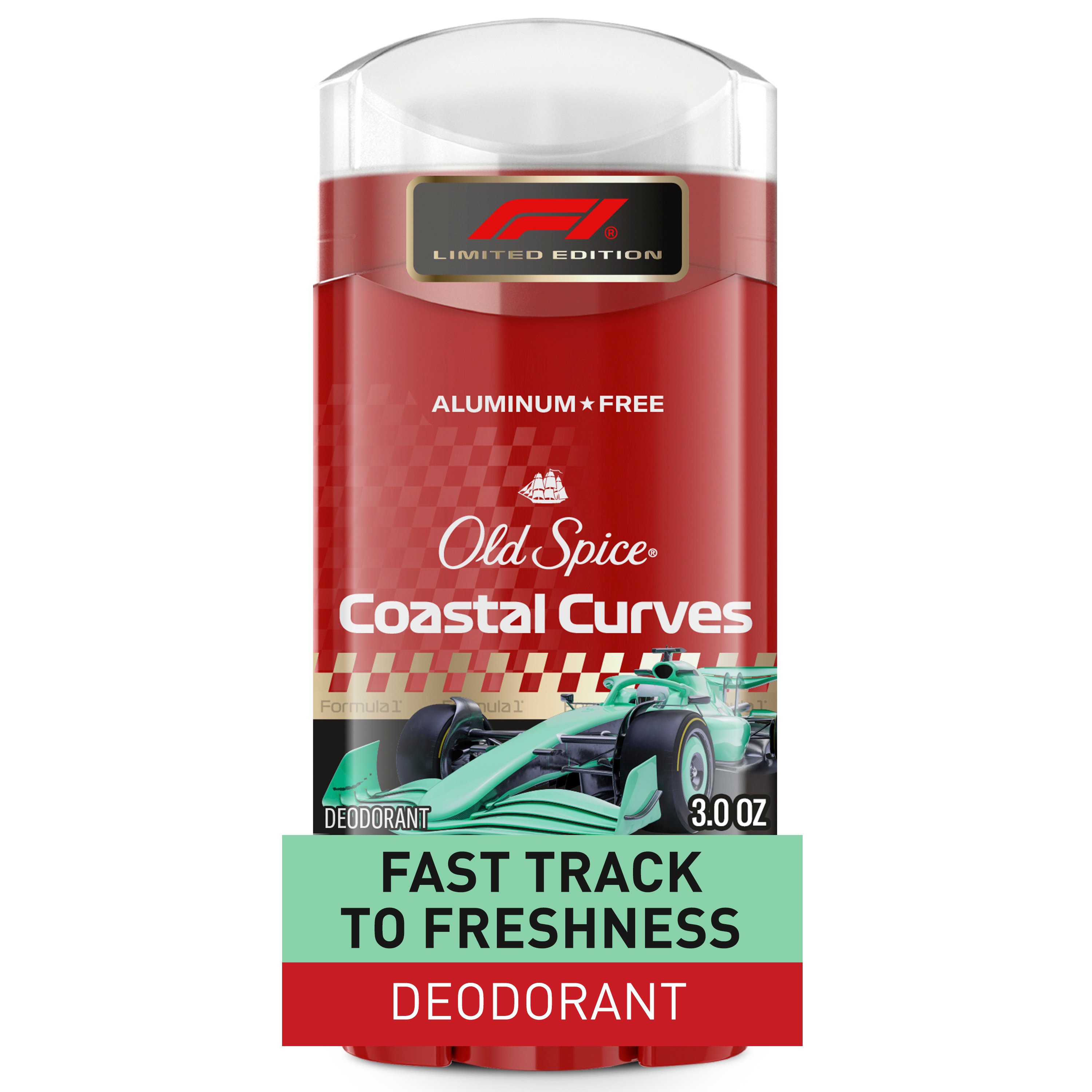 Old Spice Men's Aluminum Free Limited Edition F1 Deodorant Solid ...