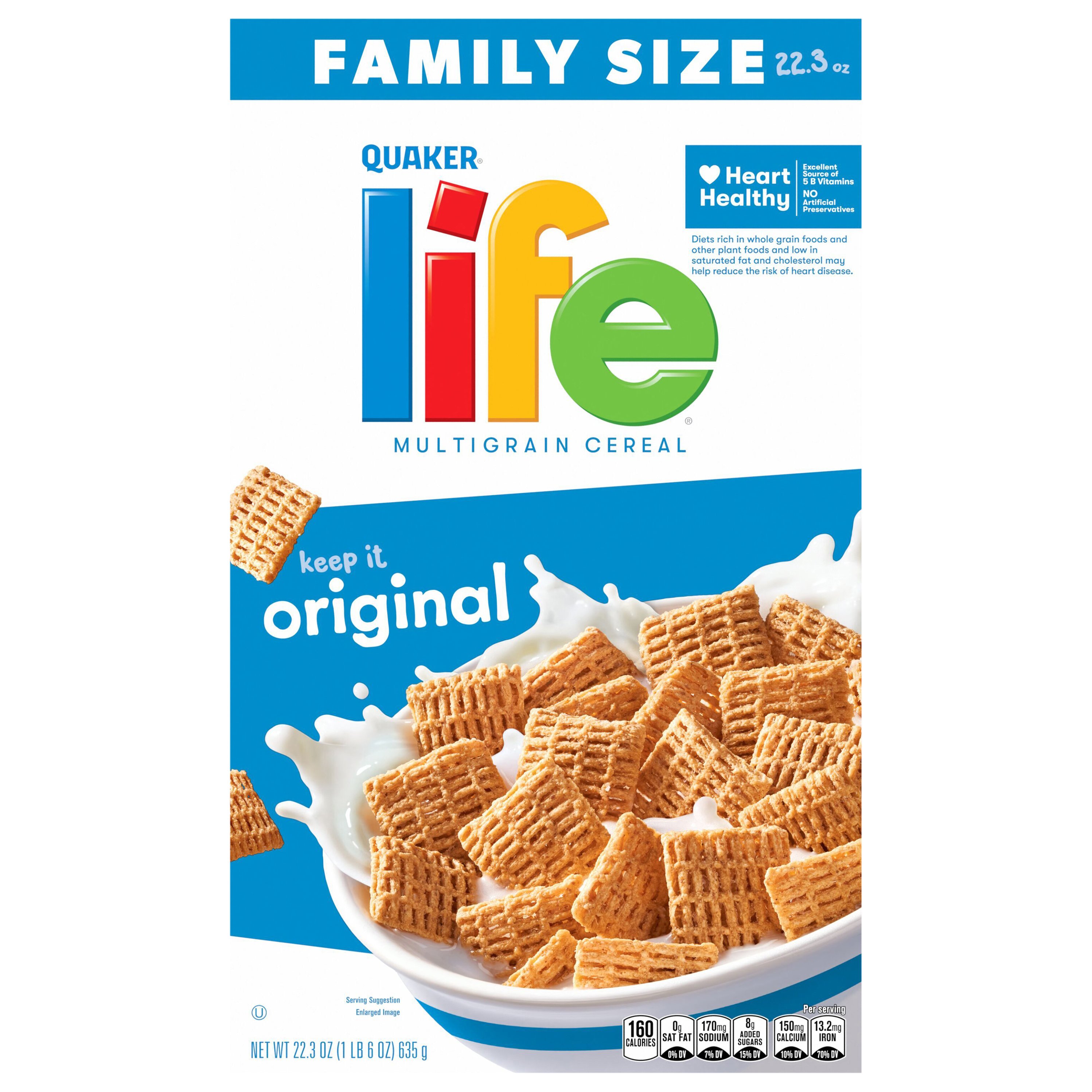 Quaker Life Original Multigrain Cereal - Family Size - Shop Cereal at H-E-B
