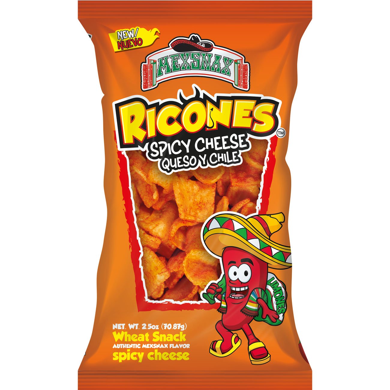 Mexsnax Ricones Spicy Cheese Wheat Snacks - Shop Chips at H-E-B