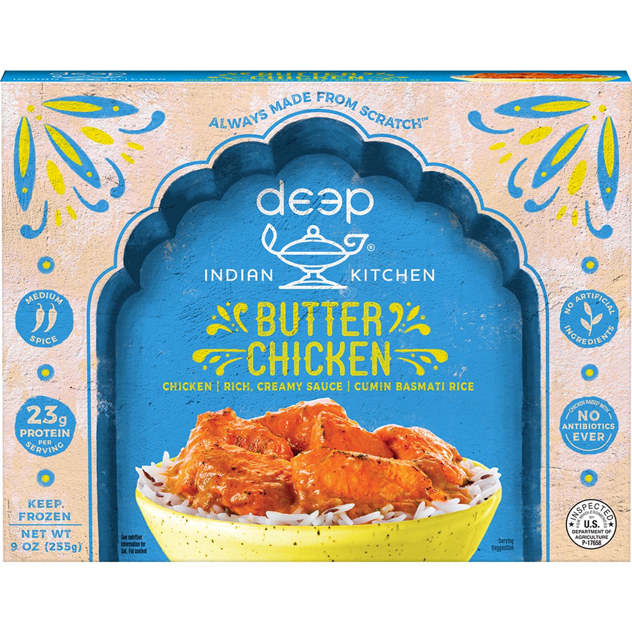 Deep Indian Kitchen 23g Protein Butter Chicken - Shop Entrees & sides ...