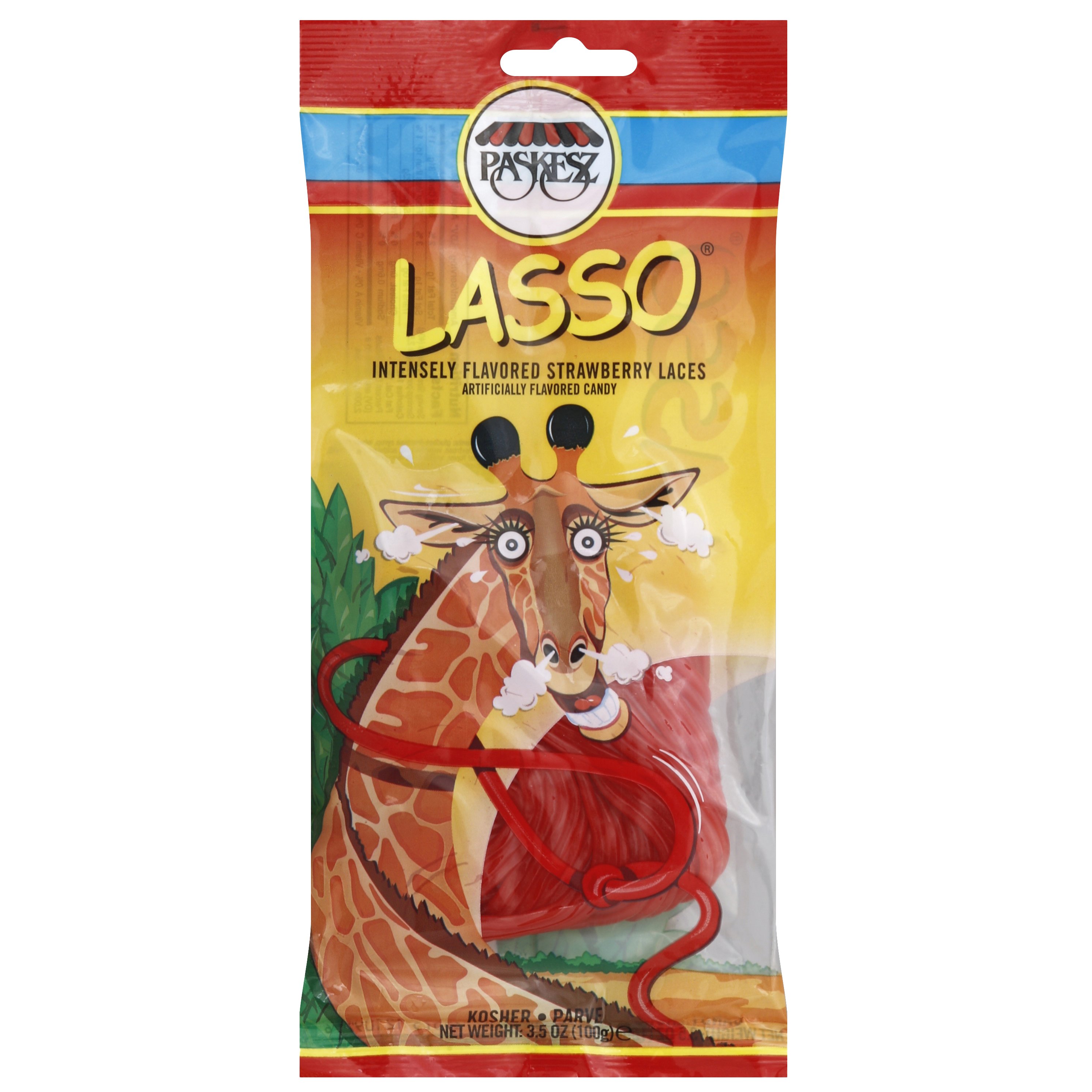 Paskesz Kosher Lasso Strawberry Laces - Shop Candy at H-E-B