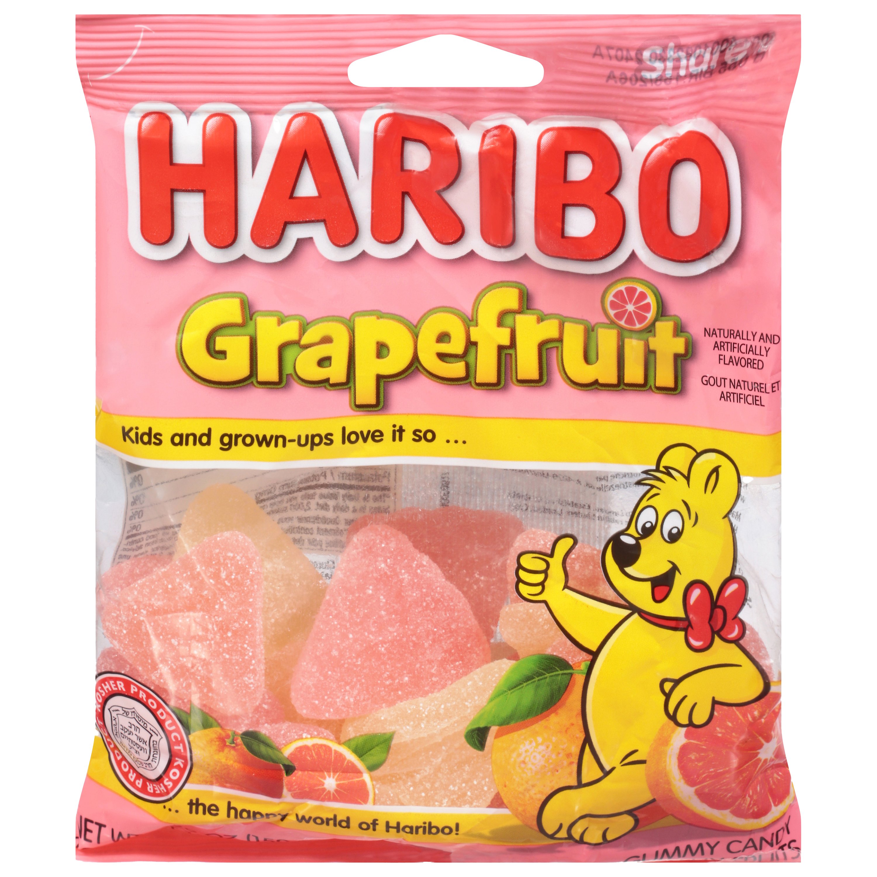 Haribo Kosher Grapefruit Slices Gummy Candy - Shop Candy at H-E-B