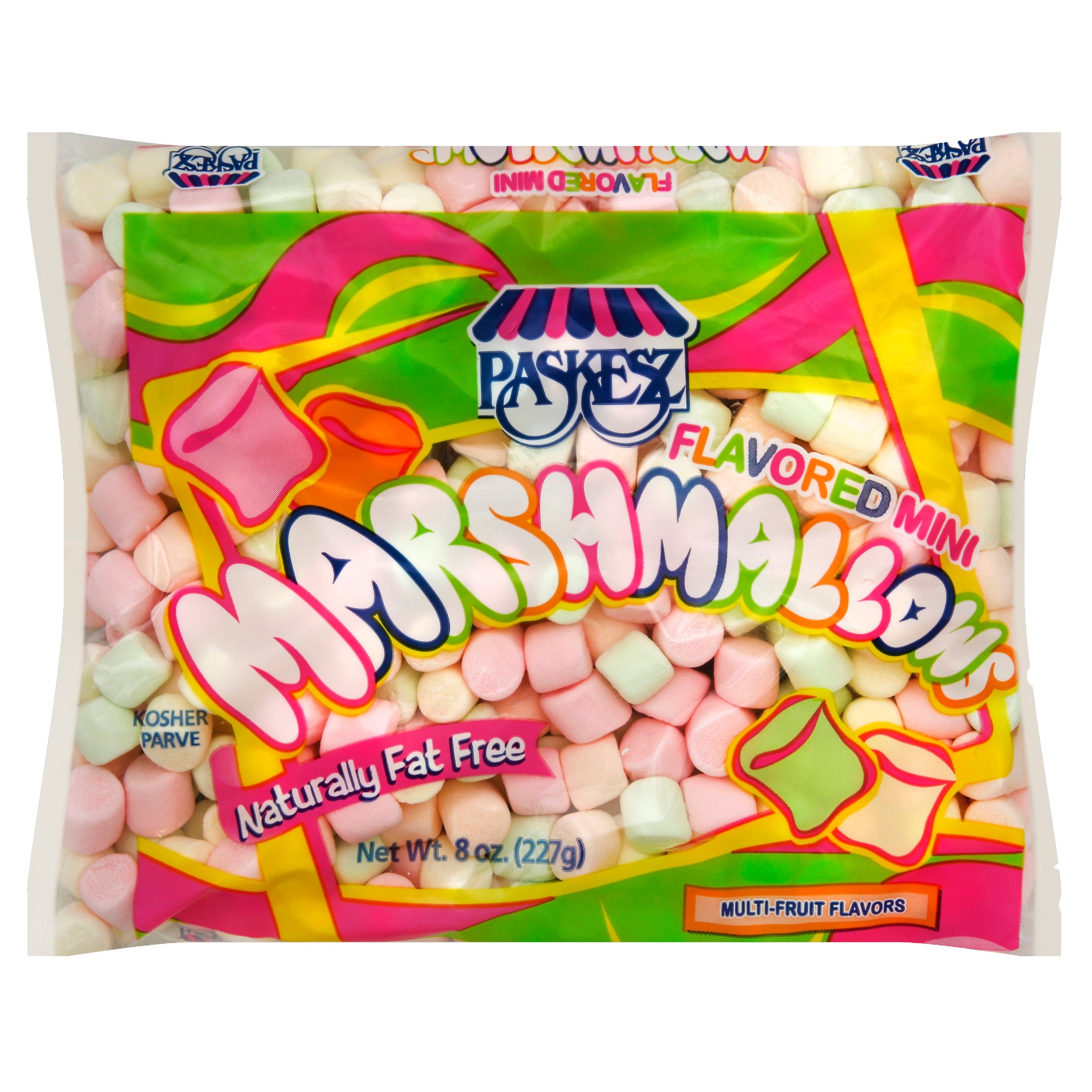 Paskesz Kosher Fruit Flavored Mini Marshmallows - Shop Baking chocolate ...