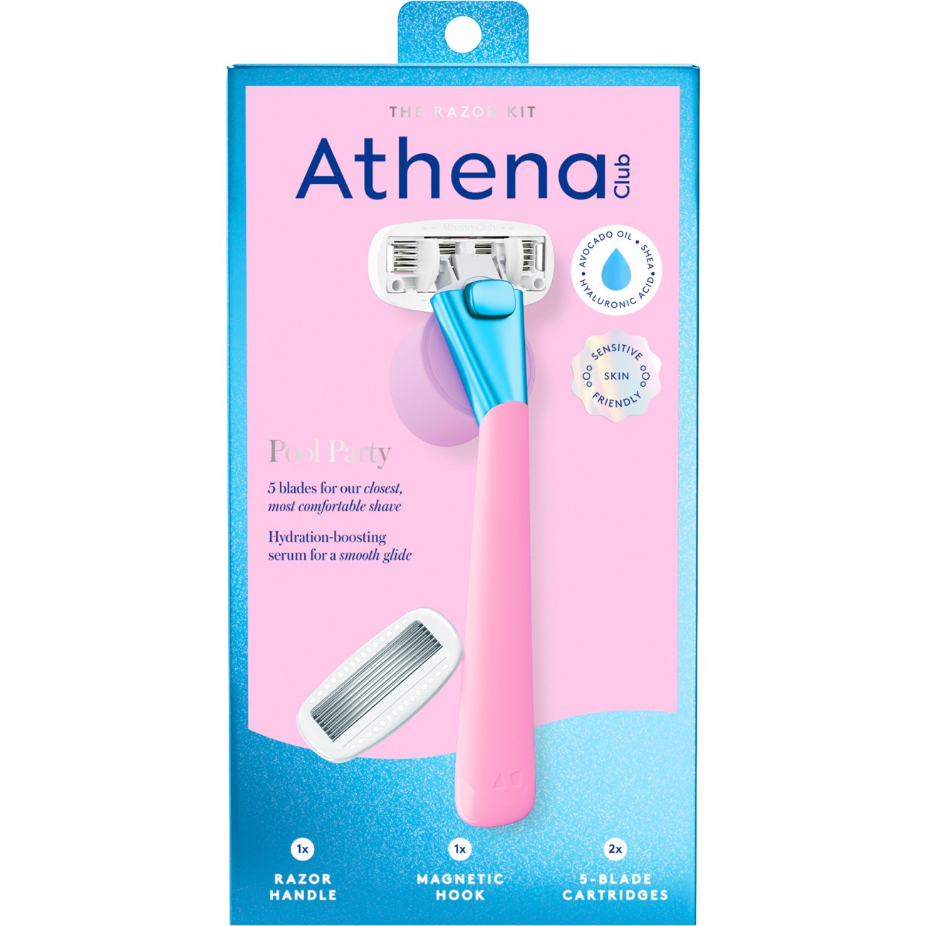Athena Club The Razor Kit with 5 Blade Refills - Pool Party - Shop ...