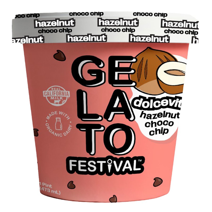 Gelato Festival Dolcevita Hazelnut Choco Chip Gelato - Shop Ice cream ...