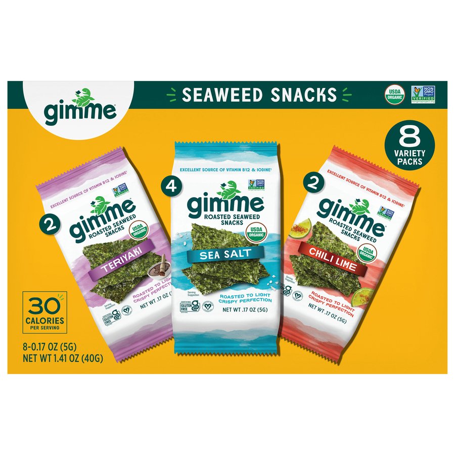 gimme Roasted Seaweed Snacks Variety Box - Shop Chips at H-E-B