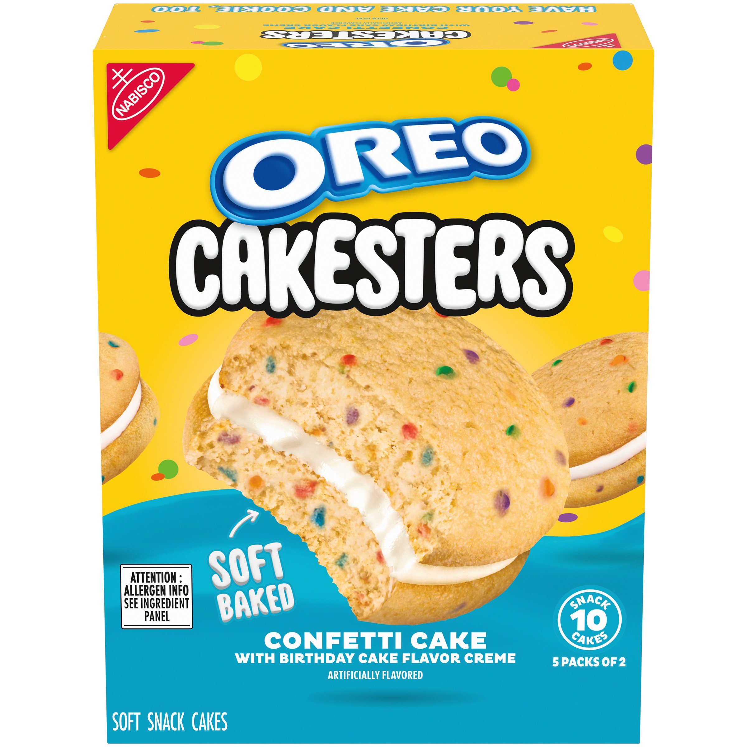 OREO Cakesters Confetti Soft Snack Cakes Two-Packs - Shop Snack cakes ...
