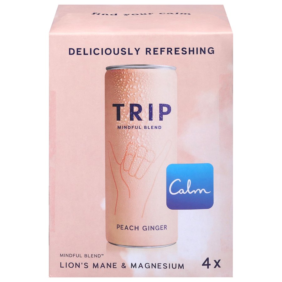 TRIP Peach Ginger Lightly Sparkling Drink - Shop Diet & fitness at H-E-B