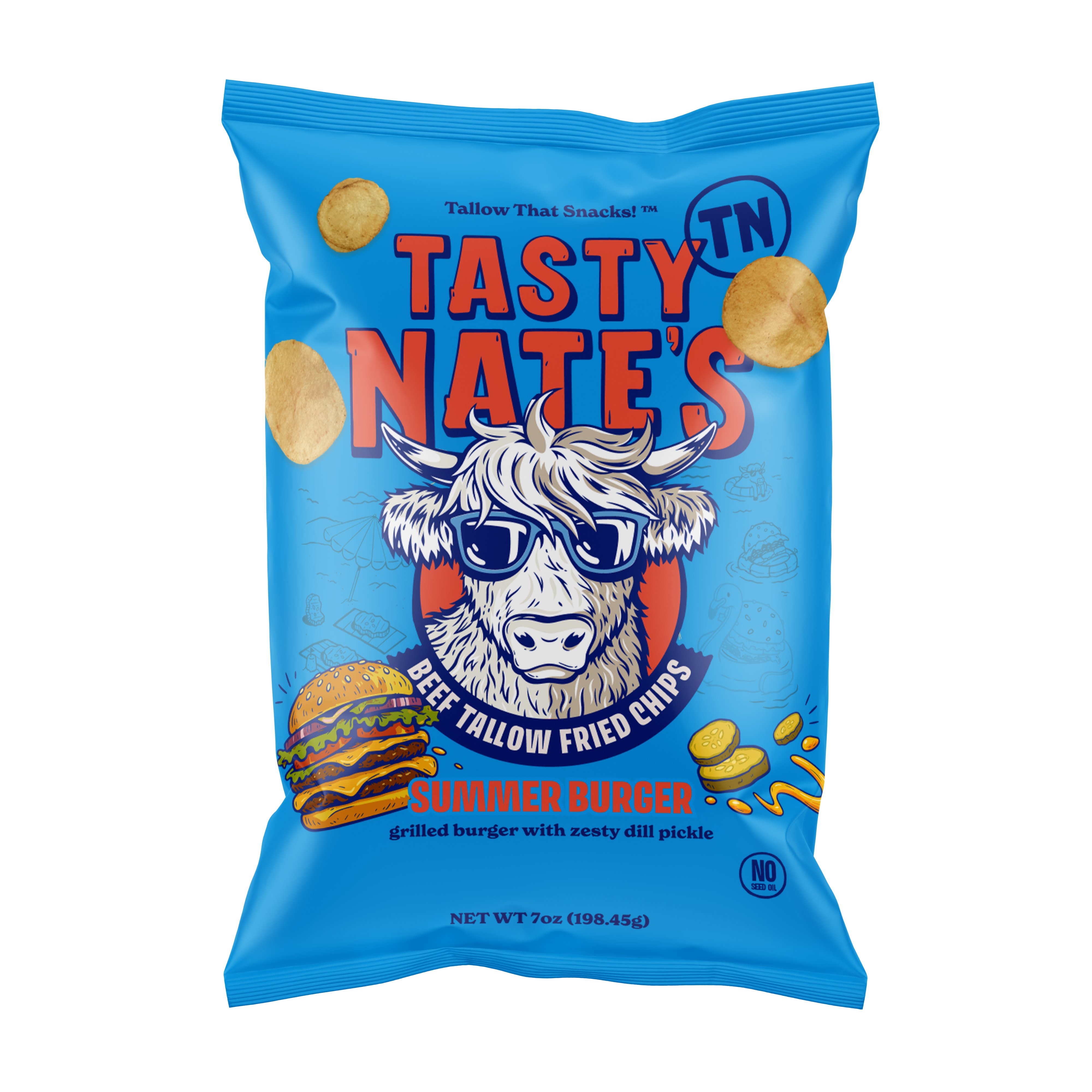 Tasty Nate's Beef Tallow Fried Potato Chips - Summer Burger - Shop ...