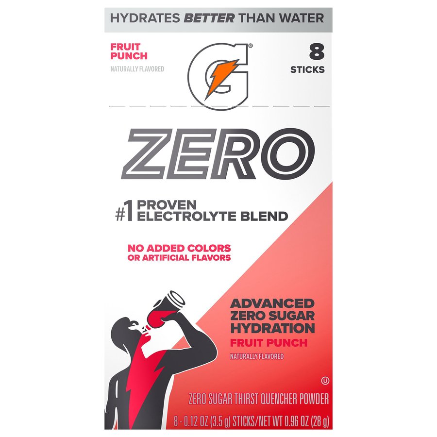 Gatorade Zero Sugar Advanced Hydration Stick Packs - Fruit Punch - Shop ...