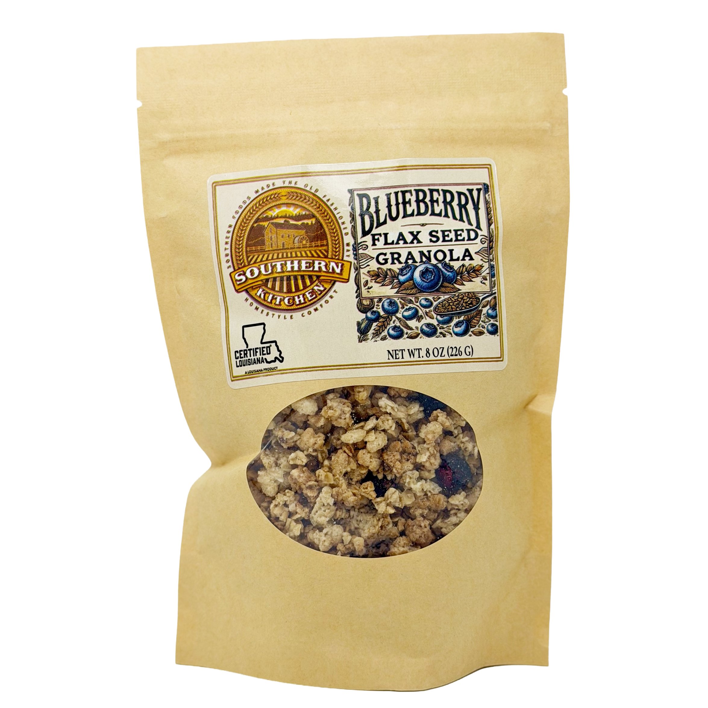 Southern Ktichen Blueberry Flaxseed Granola, 8 oz | Central Market ...
