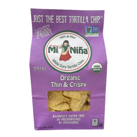Mi Niña Organic Thin & Crispy Tortilla Chips, 10 oz | Central Market ...
