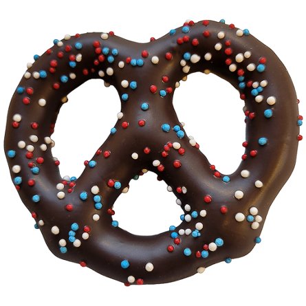 Central Market Red, White and Blue Dark Chocolate Pretzel, ea | Central ...