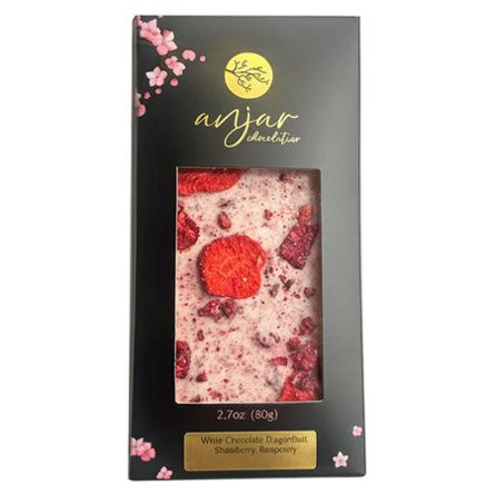 Anjar Chocolatier Fruit & Berries White Chocolate Bar, 80 g | Central ...