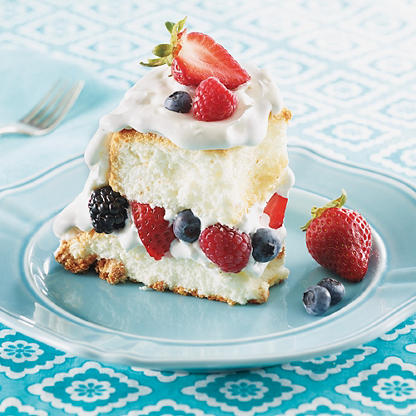 Fresh Mixed Berry Cream Cake Recipe from H-E-B